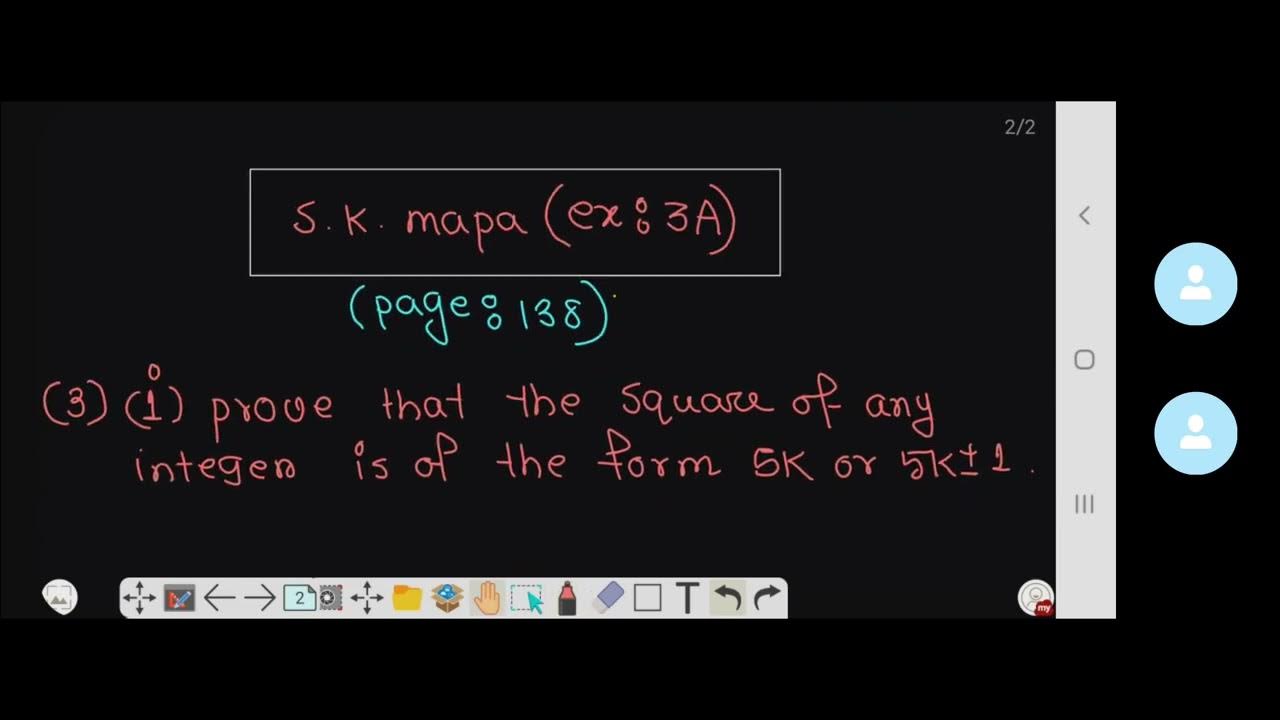 INTEGERS (part 4)|s.k. mapa ex 3A (classical algebra)| math honours ...