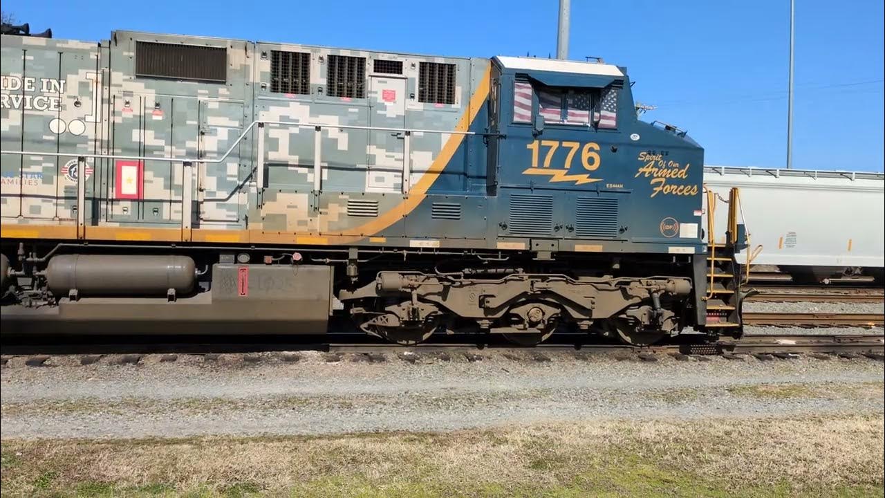 (CHECK THIS OUT ) CSX 1776 Spirit of our Armed Forces Heritage Unit in Pinoca Yard Charlotte NC ...