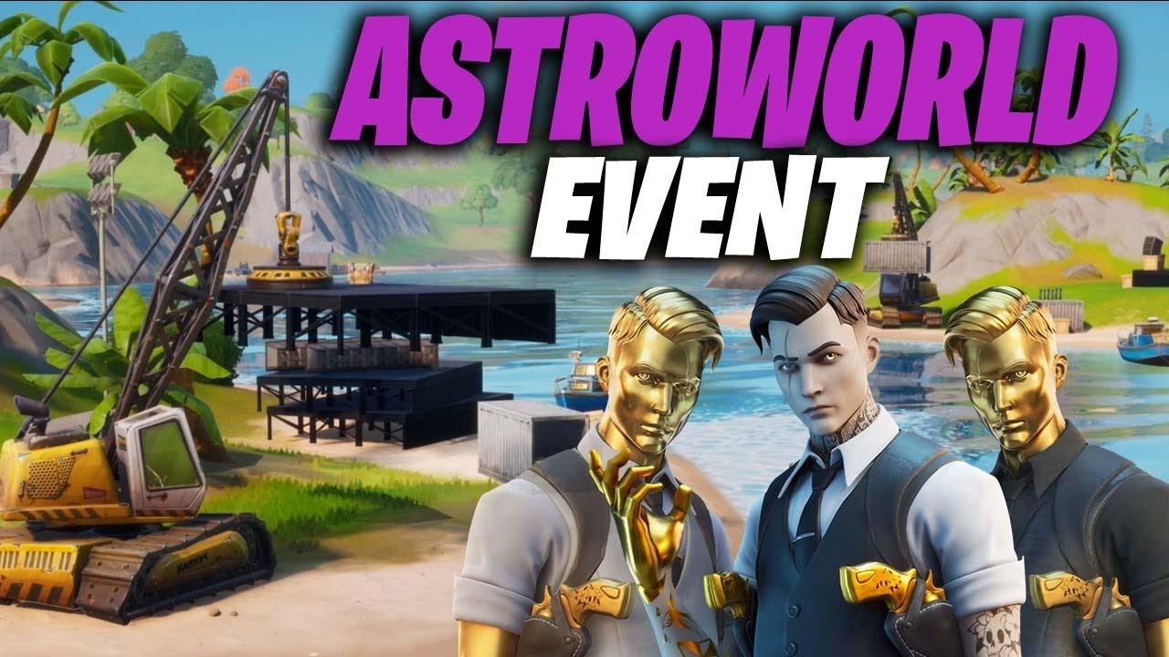 FORTNITE ( ASTROWORLD EVENT ) CONSTRUCTION STARTED ( CONCERT STAGE ...