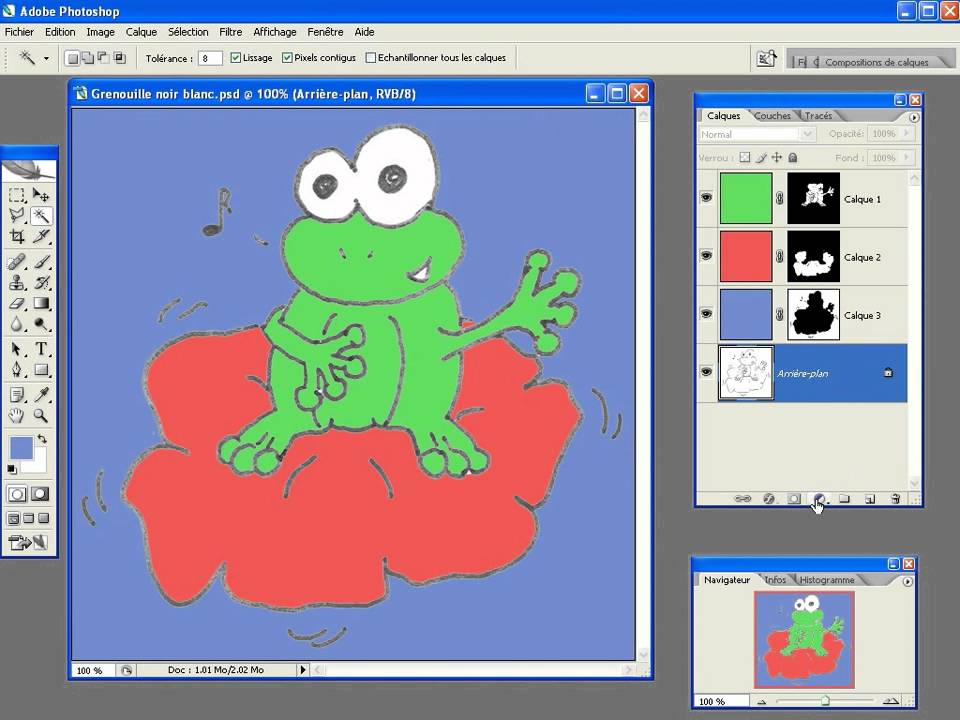 0210 Photoshop : Coloriser une image - part 1/2 - YouTube