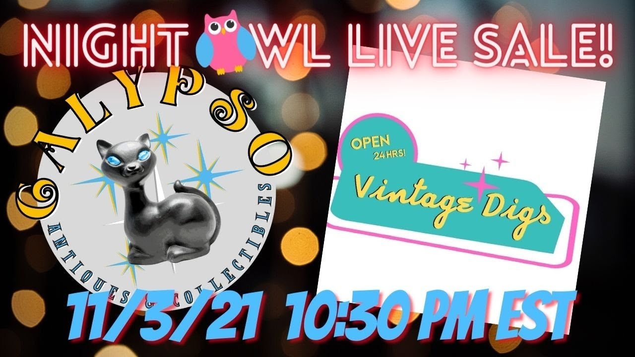Wednesday Night Live Sale w/Vintage Digs ! 10:30 EST/9:30 CST - YouTube