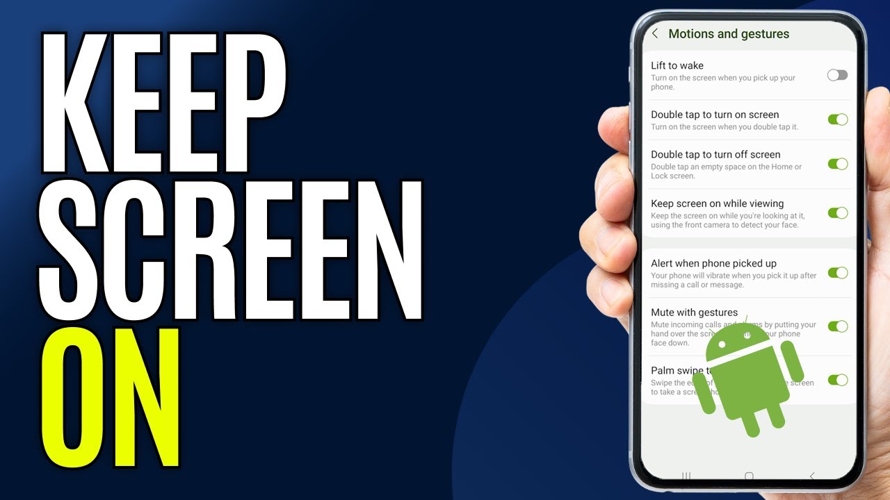 How to Keep Screen ON While Viewing on Android [Full Guide] - YouTube