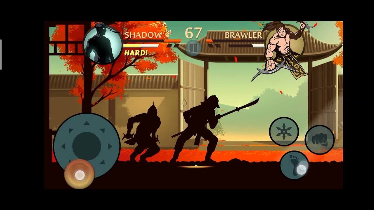 SHADOW VS BRAWLER fighting in eclipse shadow fight 2 (2) - YouTube