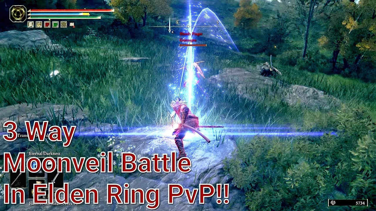 3 Way Moonveil Battle In Elden Ring PvP!! - YouTube
