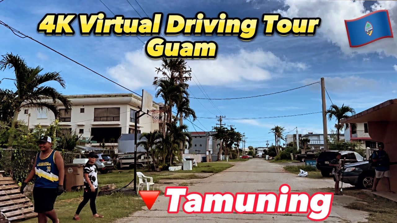 TAMUNING GUAM 🇬🇺 Tamuning Residential - Oka Residential 4K Virtual Driving Tour - YouTube