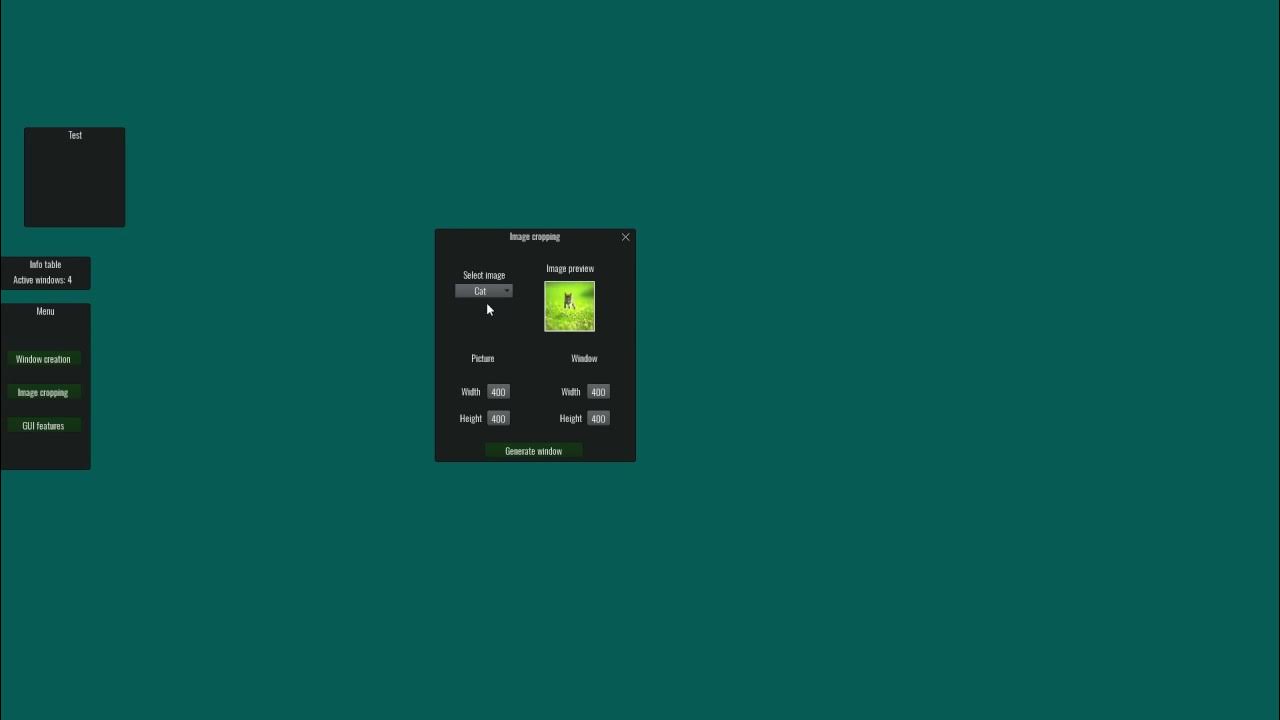 C++/SDL2/OpenGL GUI library - YouTube