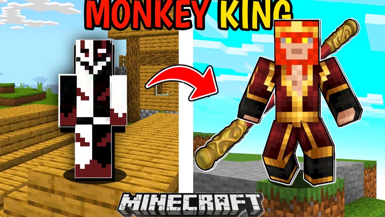 I Became MONKEY KING In MINECRAFT....!!🔥😳 - YouTube