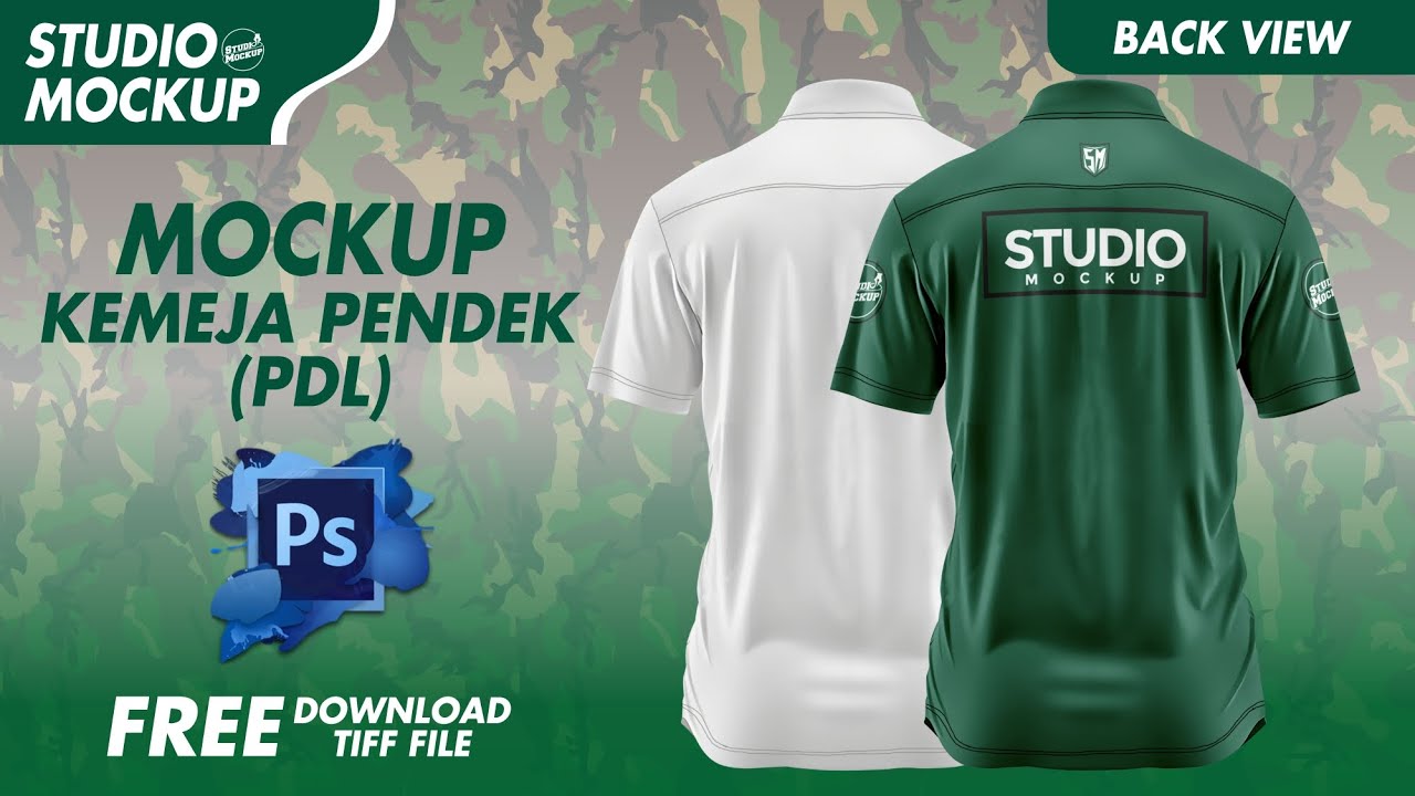 Mockup Kemeja PDL pendek | Tif-Photoshop Mockup | Free Download Mockup ...