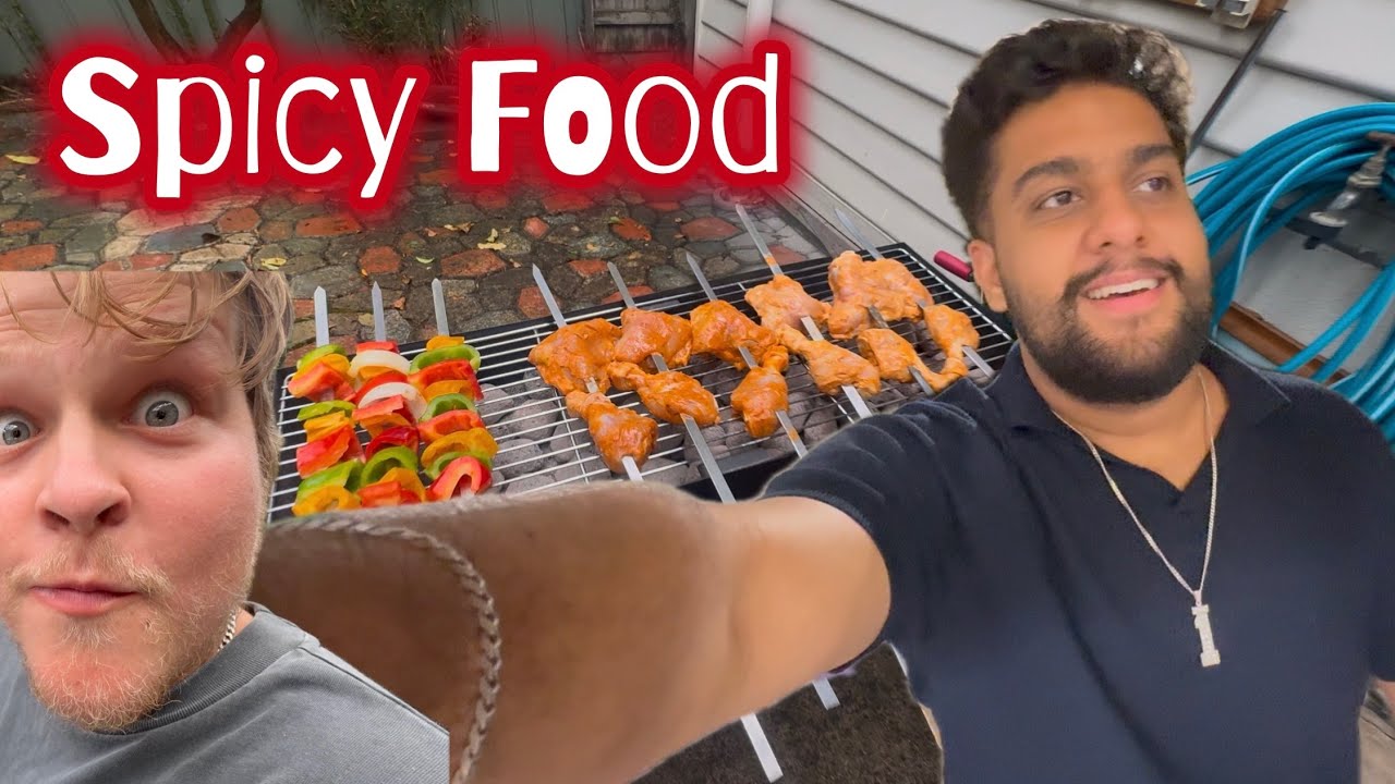 Aussie Mates vs. Spicy BBQ Challenge | SPICY FOOD - VLOG#6 - YouTube