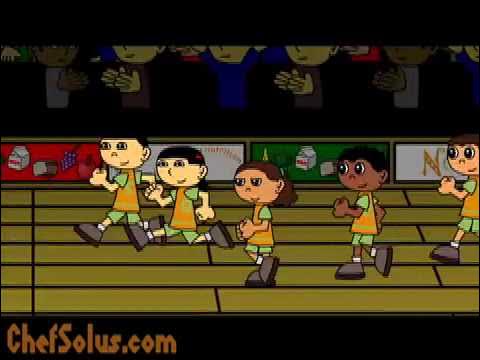 part 2- The Game Begins! The Food Pyramid Power Team Kids! Eating ...