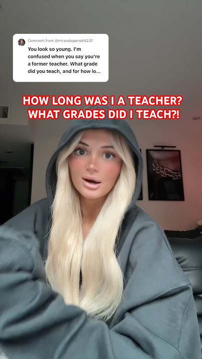 HOW LONG WAS I A TEACHER?! WHAT GRADES DID I TEACH?! #teacher #question ...