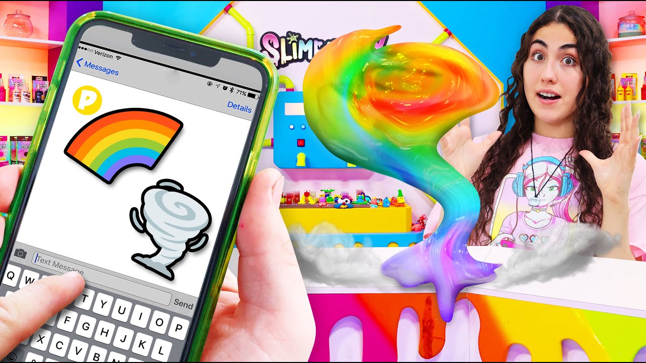MAKING SLIME FROM EMOJI COMBINATION CHALLENGE! Slimeatory #738 - YouTube