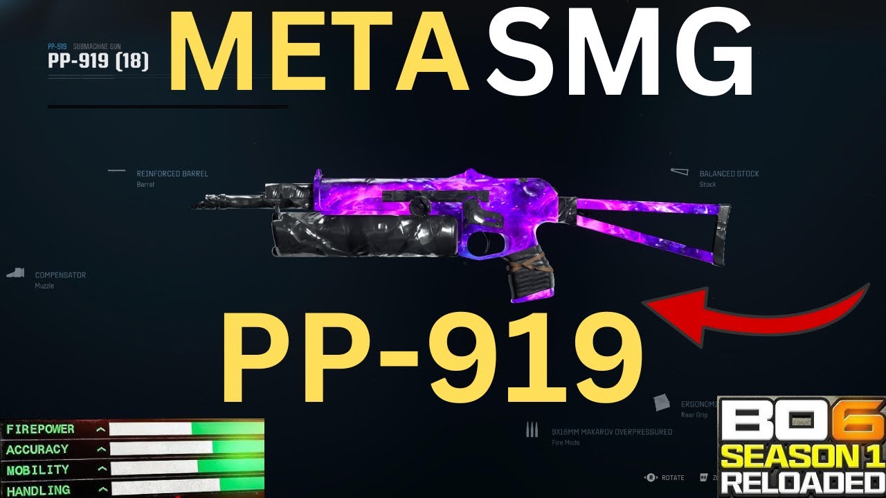 new PP-919 LOADOUT is *META* in WARZONE 4! 😲 (Best PP 919 Class Setup ...