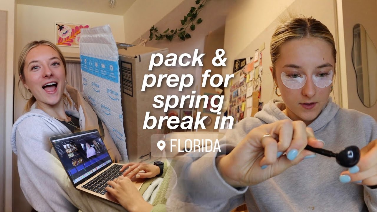 spring break prep + a quick trip home - YouTube