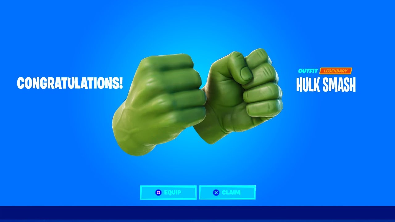 *NEW* Claim Your MARVEL HULK SMASH Pickaxe!! (Fortnite) - YouTube