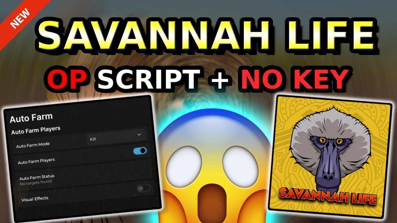 *NEW* Savannah Life OP Script ( KILL AURA, AUTO FARM, SPEED ) - YouTube