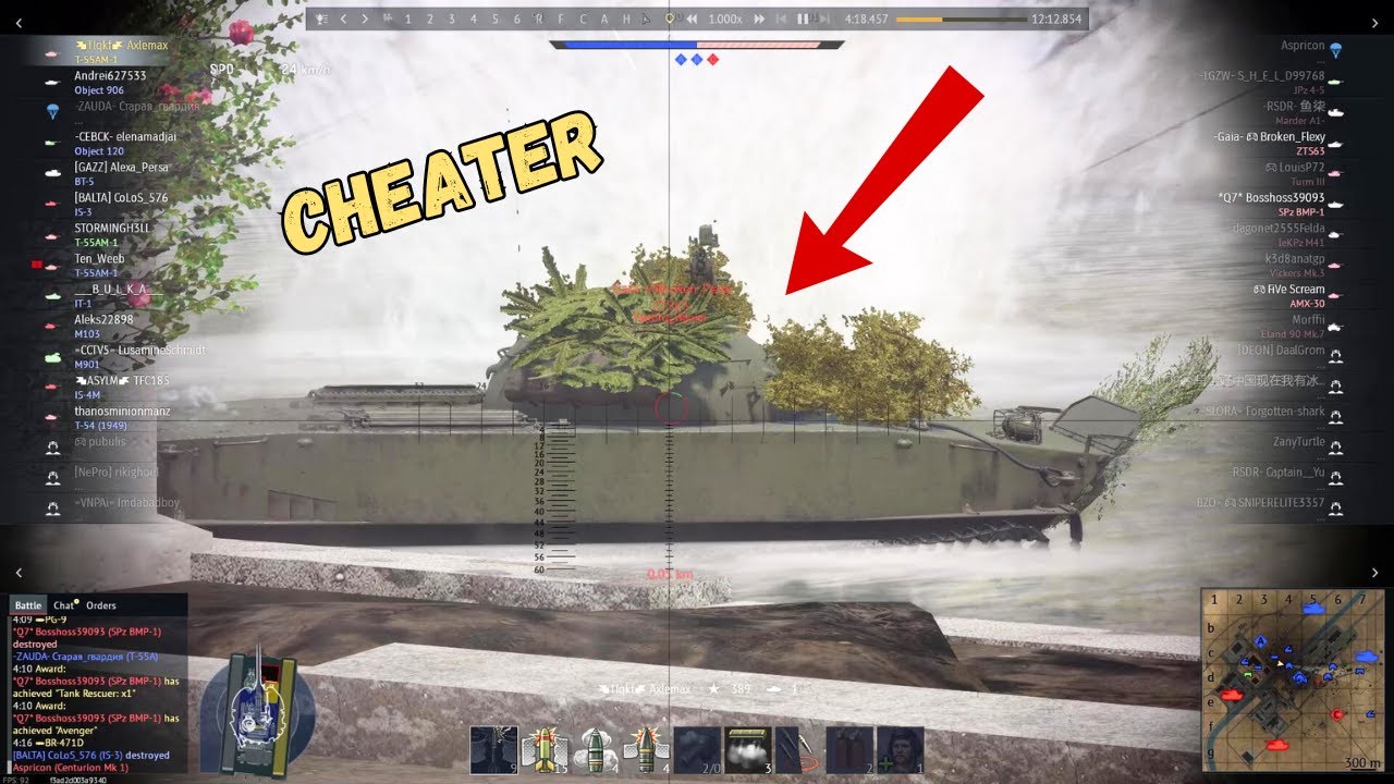 War Thunder Cheater Caught On Camera - YouTube