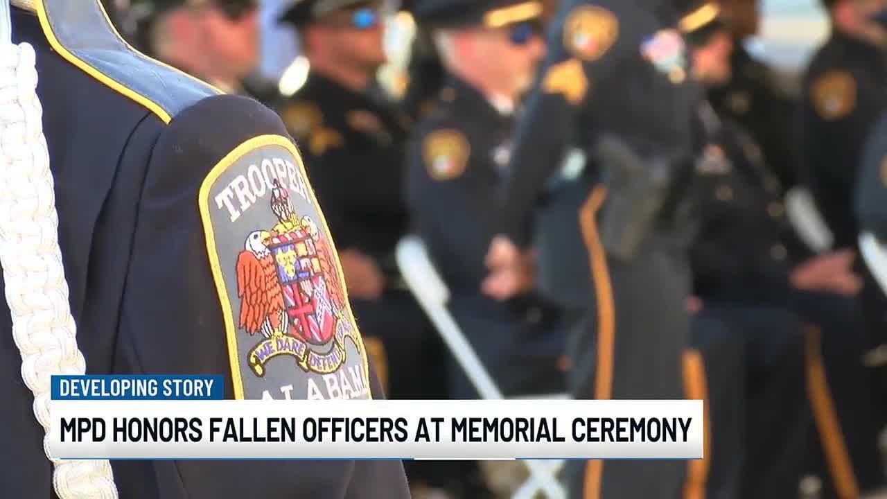Fallen officers honored at Montgomery police memorial - YouTube