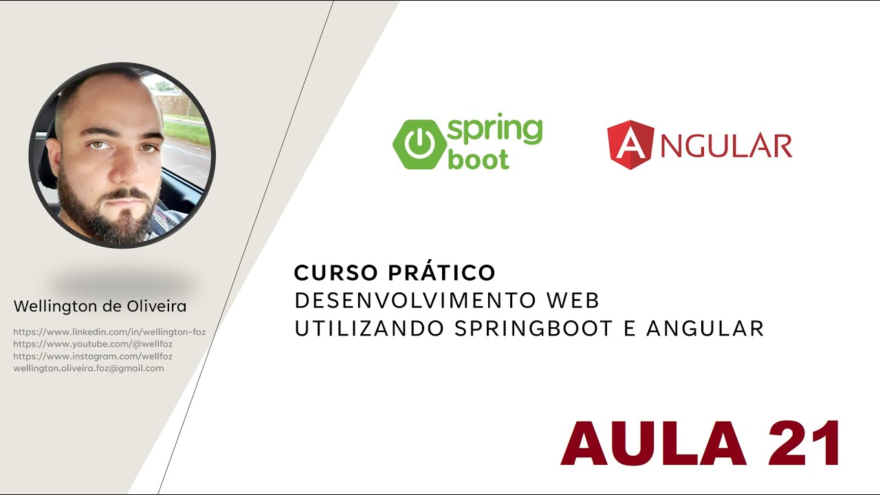 Curso - Spring Boot e Angular | 21 - Angular 17: Sidebar simples - YouTube