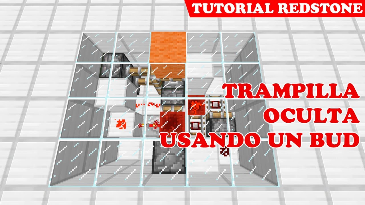 Minecraft - Tutorial Redstone: Trampilla oculta usando un BUD - YouTube