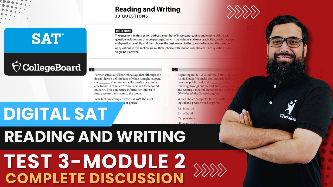 Digital SAT Reading and Writing | Collegeboard Practice Test 3 - Module ...