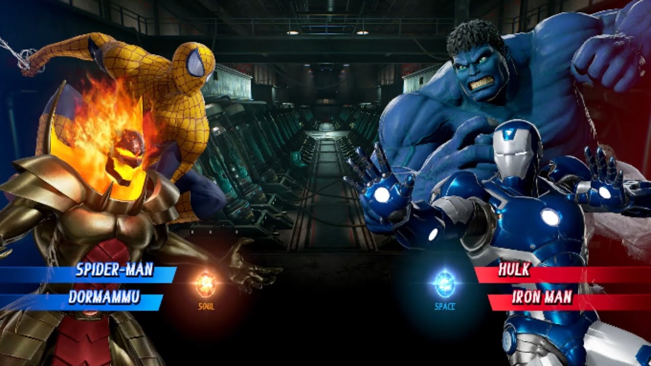 Spider-Man & Dormammu Vs Hulk & IronMan [Very Hard]AI Marvel Capcom ...