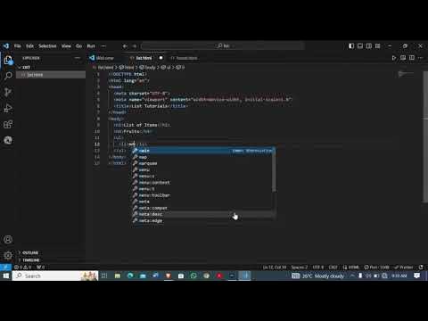 How to list items using HTML and CSS - YouTube