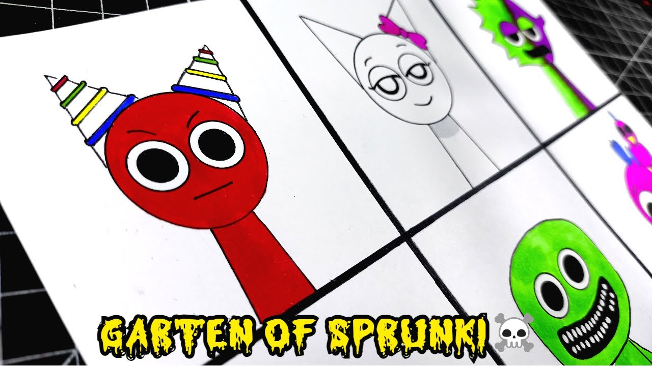 Dibujo Los Personajes De Incredibox Sprunki Pero Es Garten Of Banban⚠