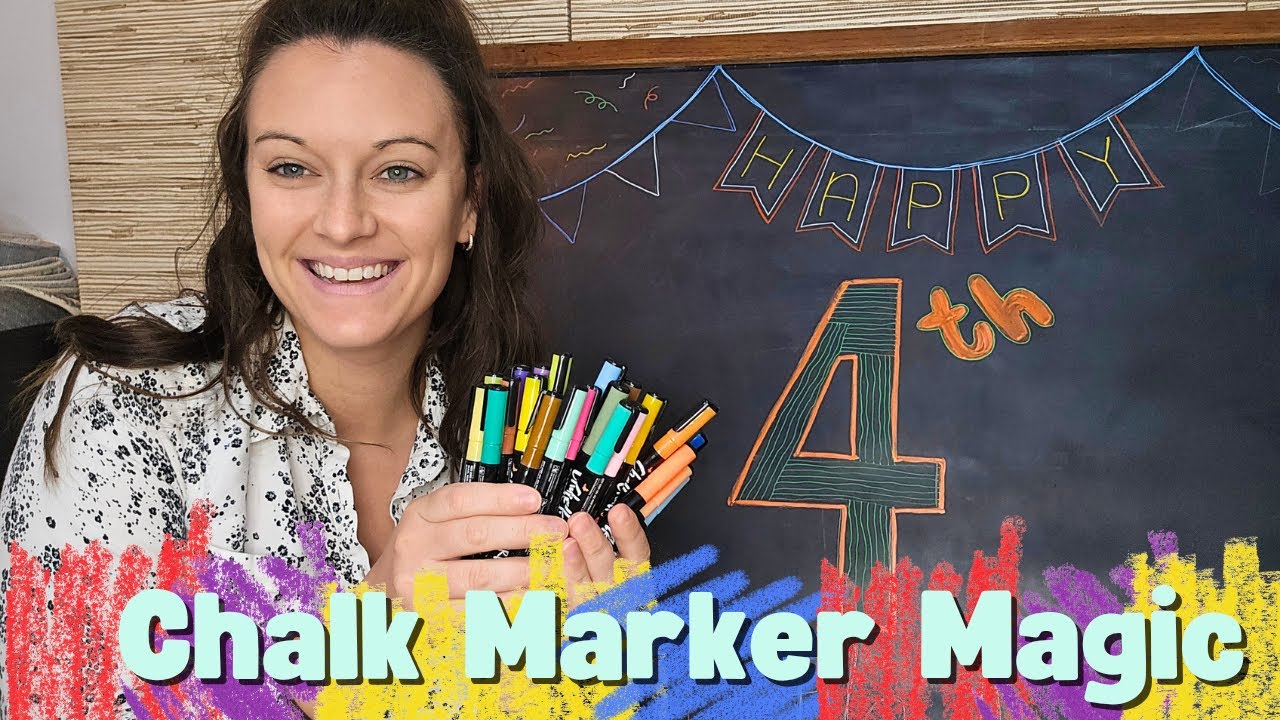 Obsessed with These Chalk Markers + Natural Cleaner Spray! 🎨🧼 - YouTube