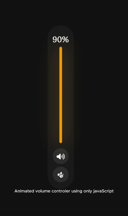 Animated Volume Control Html Coding Javascript Css Codinglife Htmlcssjavascript