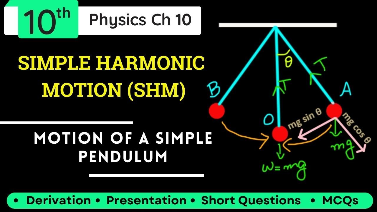 Simple Pendulum Class 10 Physics | Simple Harmonic Motion (SHM) in ...