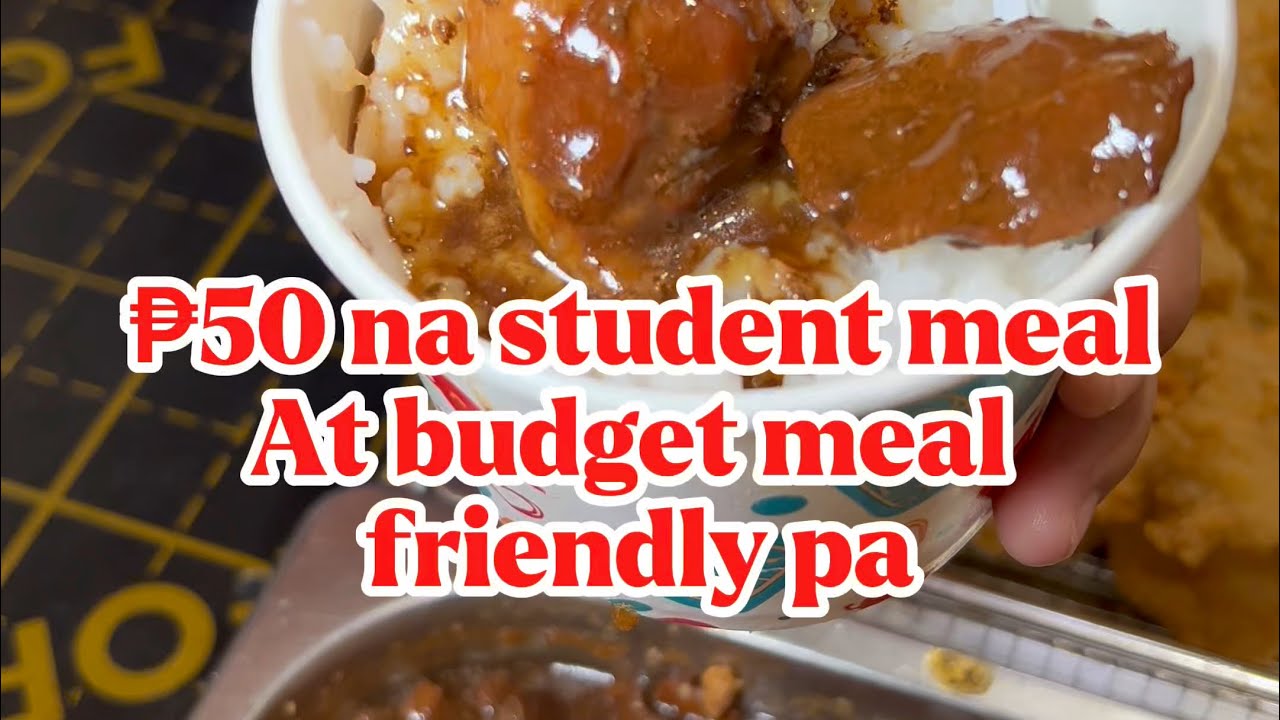 Student meal at budget friendly meal na quality - YouTube