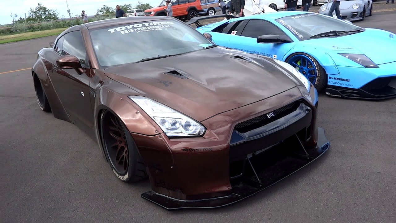 NISSAN GT-R R35 LB★PERFORMANCE 日産 GT-R R35 リバティーウォーク Liberty Walk - YouTube