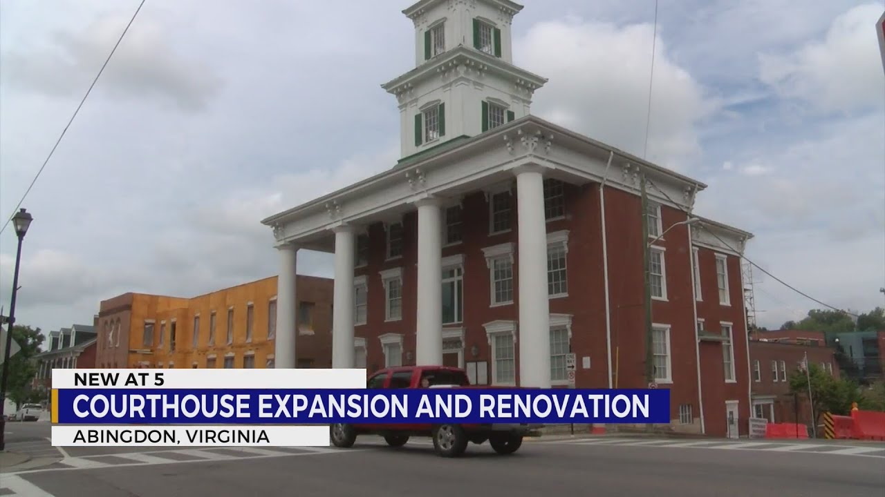 Abingdon courthouse project on schedule and under-budget - YouTube