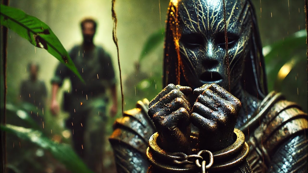 Chained and Left as Bait for Alien Beasts in the Savage Jungle – Only ...