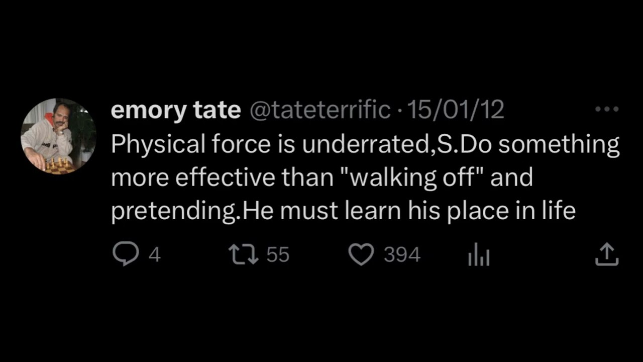 Emory Tate's 2011-2013 Tweets - YouTube