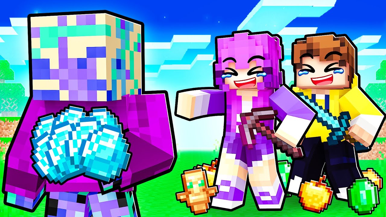 I Pretended to be a NOOB in Minecraft, Then revealed my Diamonds! - YouTube