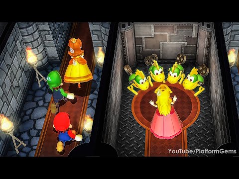 Mario Party 9 All Free-For-All Minigames - Mario vs Peach vs Luigi vs Daisy (Very Hard)