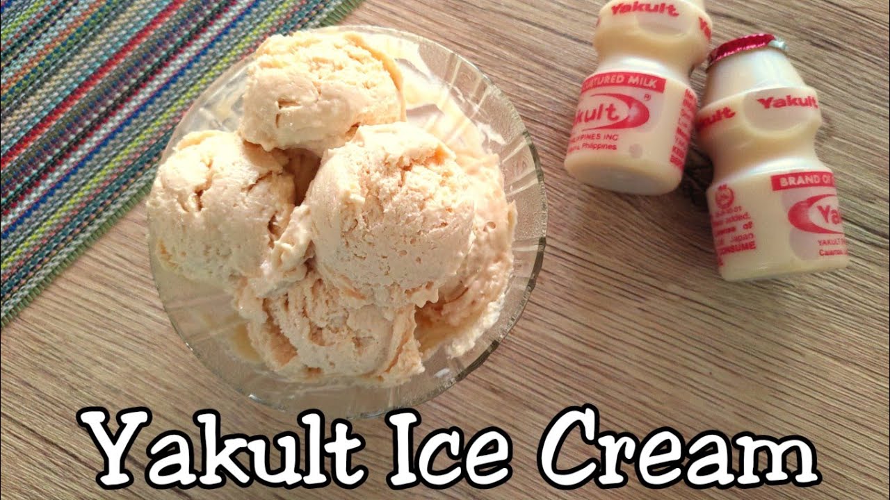 2 Ingredients Only | Yakult Ice Cream | Homemade Yakult Ice Cream | Gel ...