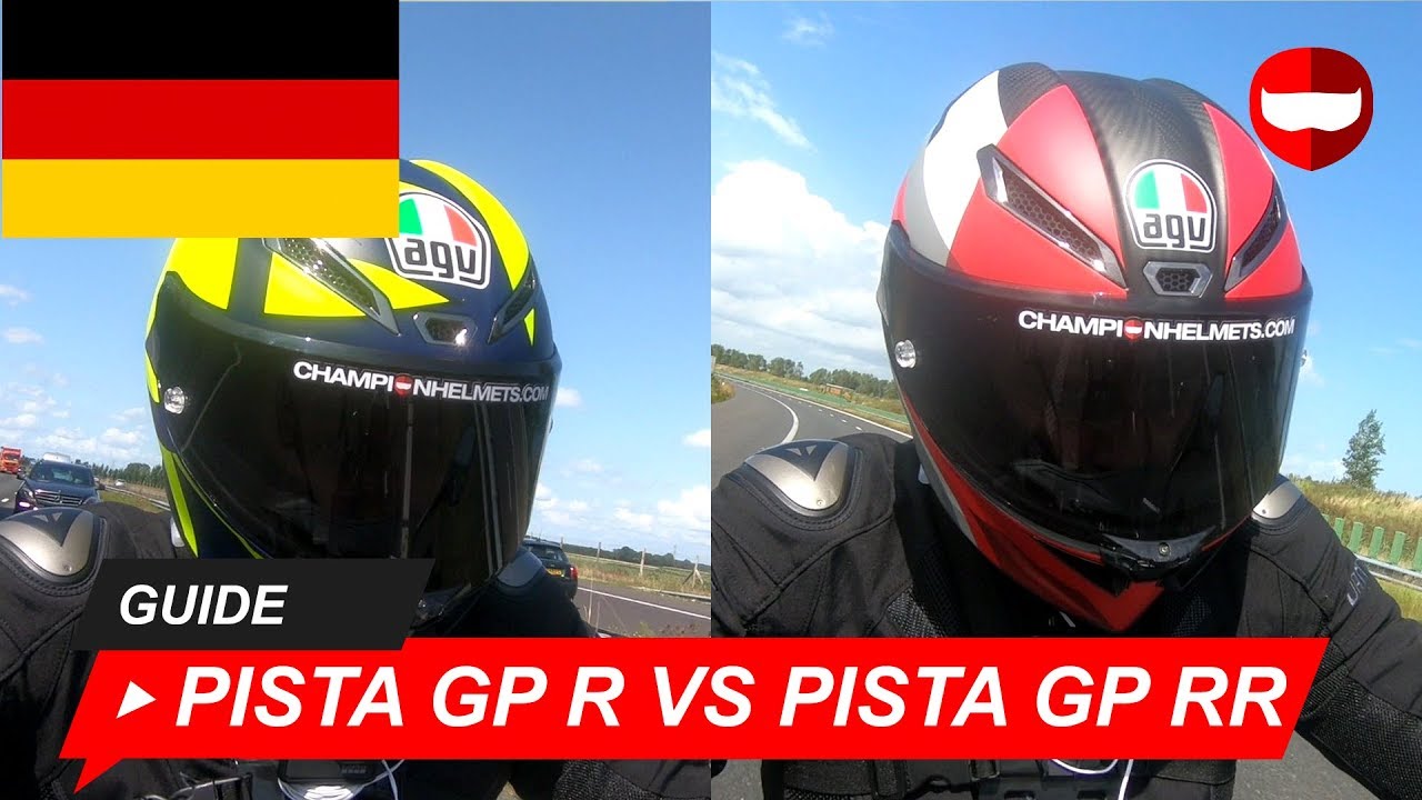 AGV Pista GP R vs AGV Pista GP RR Road Test - ChampionHelmet.com - YouTube