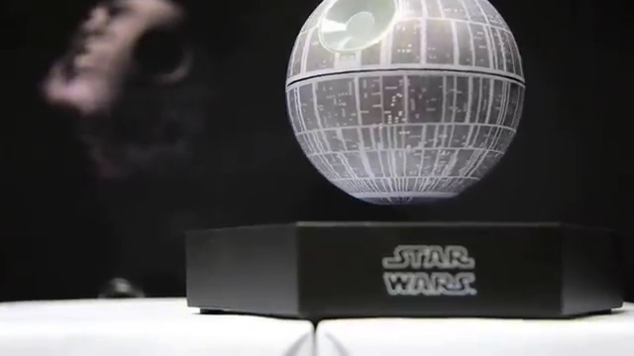 星球大戰 死亡星 磁浮喇叭 示範 Star Wars 7 Death Star Amazing Magnetic Levitating ...