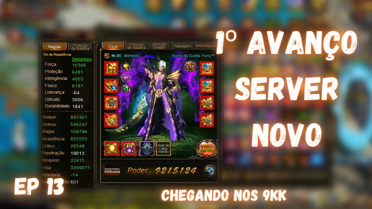 Legend Online "Saga do 1º avanço " Evolução 9kk - EP. 13 - YouTube