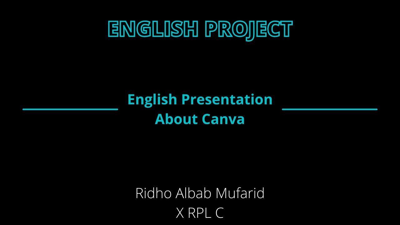 English Project - About Canva - XI RPL C - Ridho Albab Mufarid - YouTube