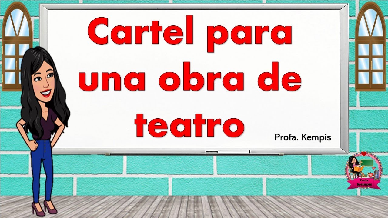 Cartel para una obra de teatro - YouTube
