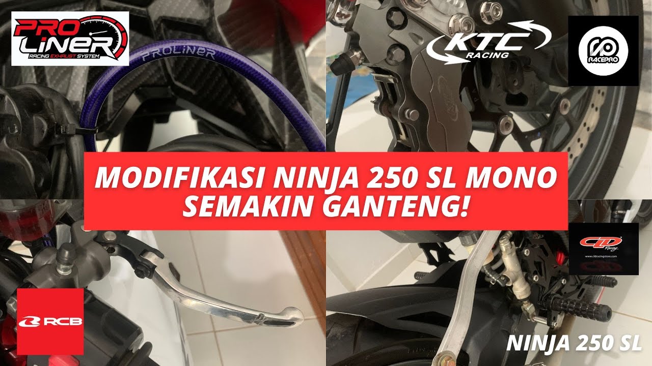 MODIFIKASI NINJA 250 SL PART 2 : KALIPER KTC 4P, MASTER REM RCB 17 MM ...