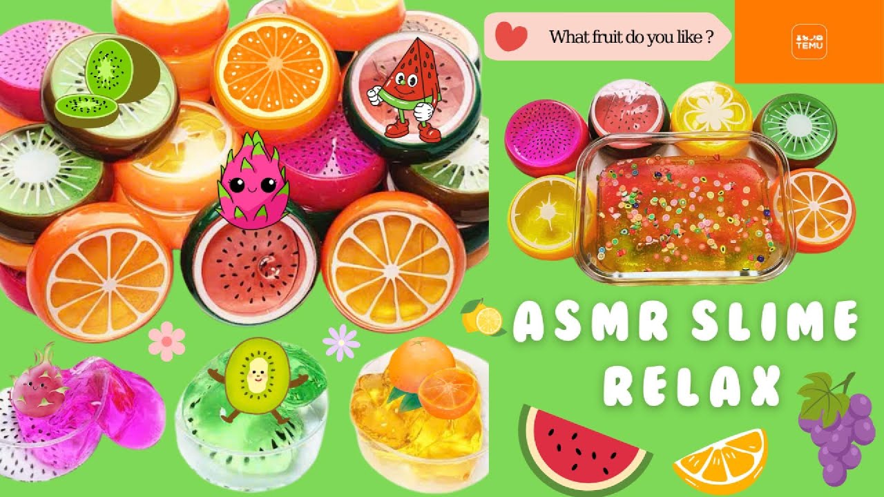 ASMR SLIME RELAX | Mixing Fruit Slime - Most Satisfying Videos | SLIME ...