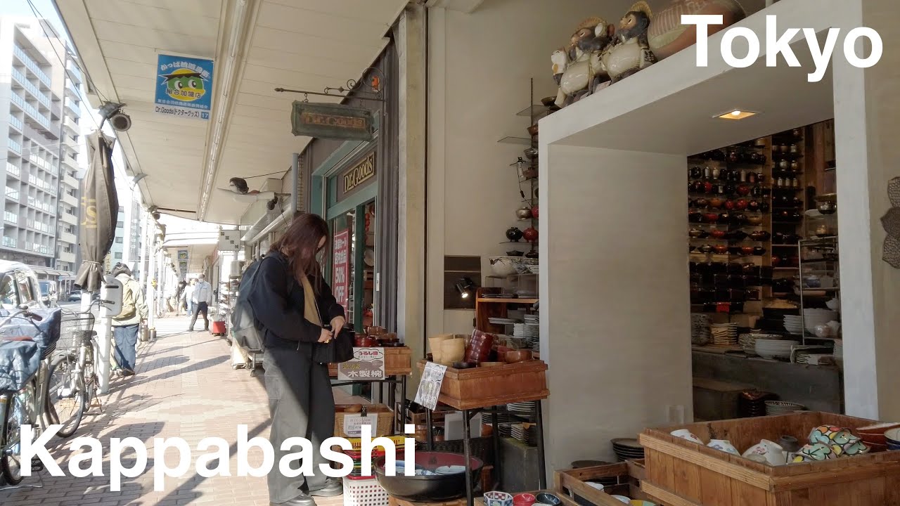 Tokyo's Kitchenware Street - Stroll Down Kappabashi [4k] - YouTube