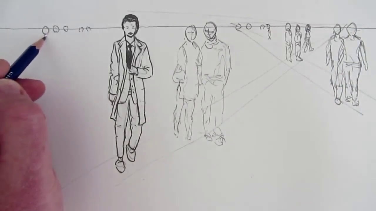 How to Draw People in Perspective - YouTube