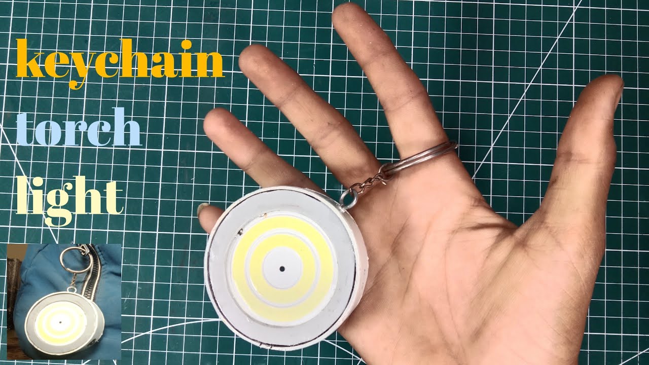 how to make a keychain 😱 Rechargeable torch light #light #torchlight # ...