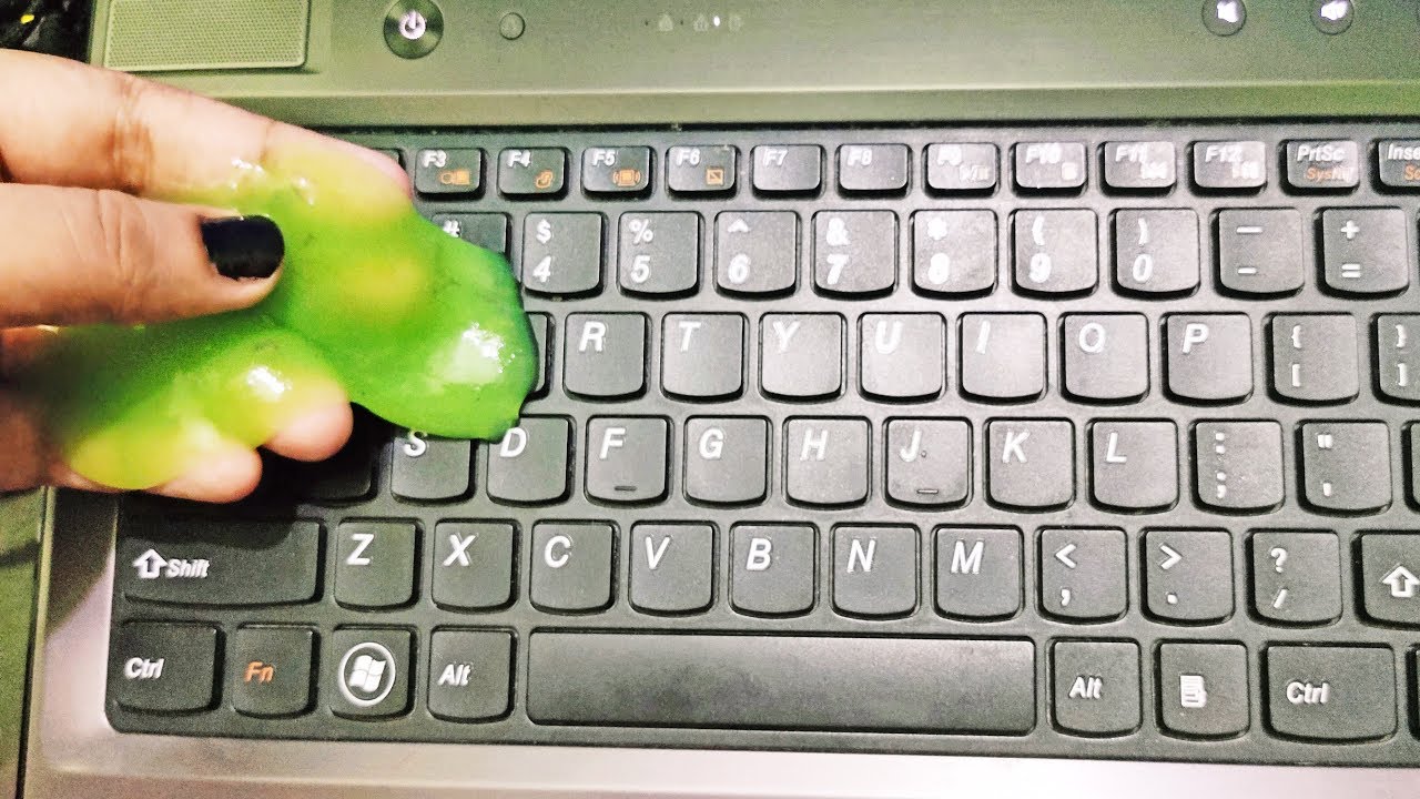 Slime to Clean Keyboard | How to Clean Laptop Keyboard or Screen Using ...